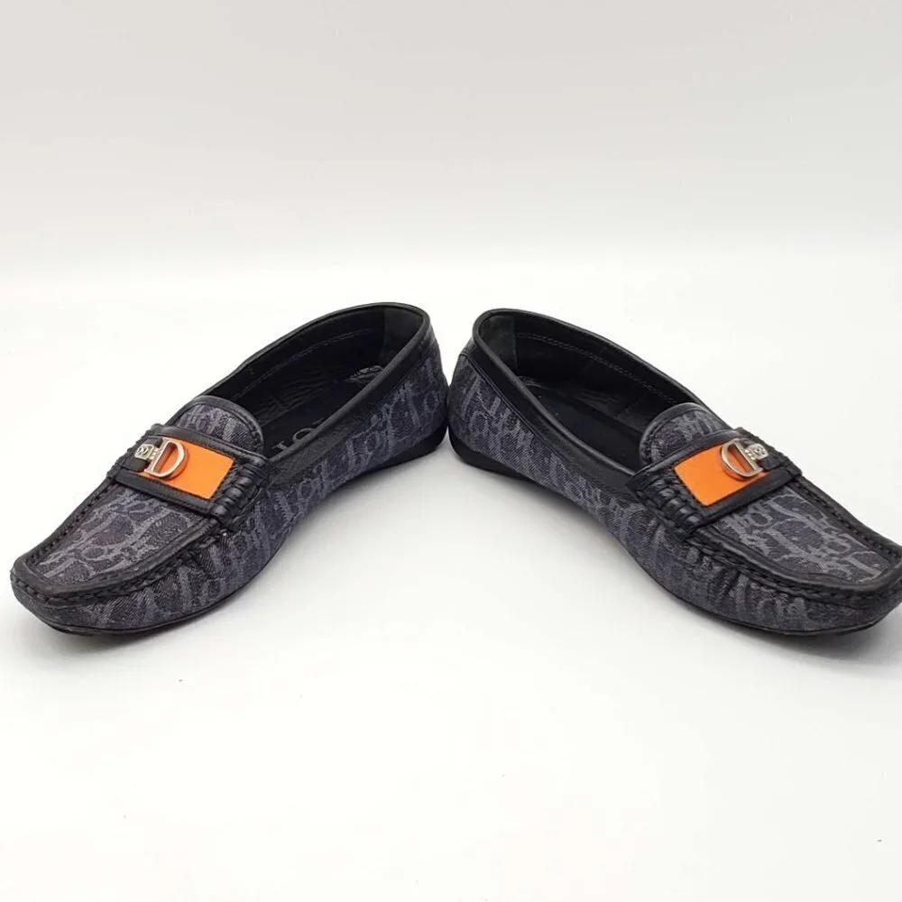 Dior | Shoes | Authentic Dior Oblique Canvas Loafers Men Slip On Shoes ...